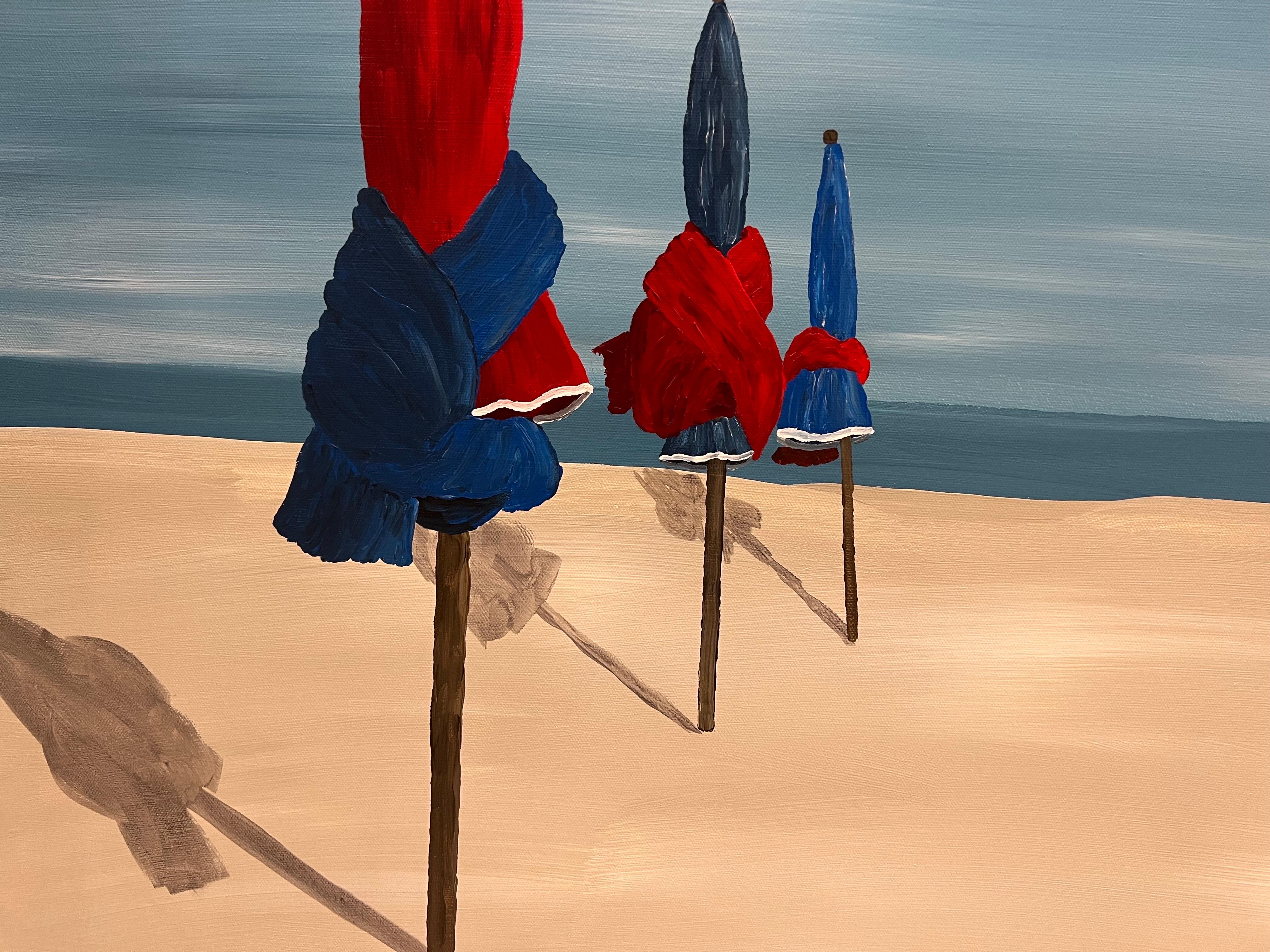 Susan Kinsella - Waiting for Summer by Susan Kinsella, Beach Umbrella ...