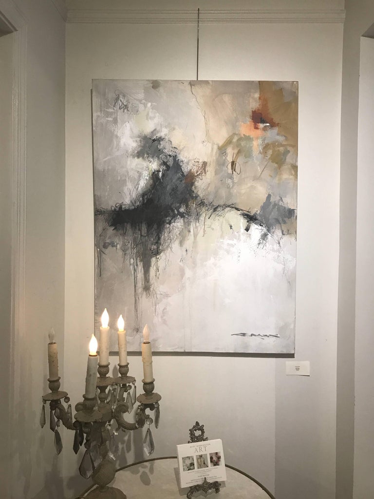 Charles Ross - 'Park Place' Oil on Canvas Abstract Painting with ...