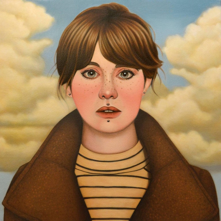 Jeff Chester - Fifteen by Jeff Chester, realistic oil painting of woman ...