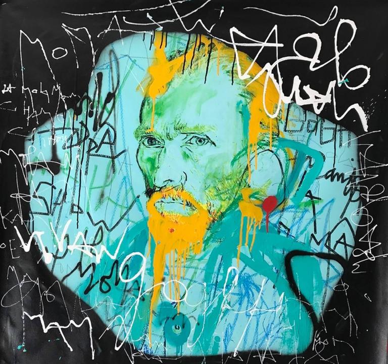 Kokian - Van Gogh Paranoia, Painting For Sale at 1stdibs