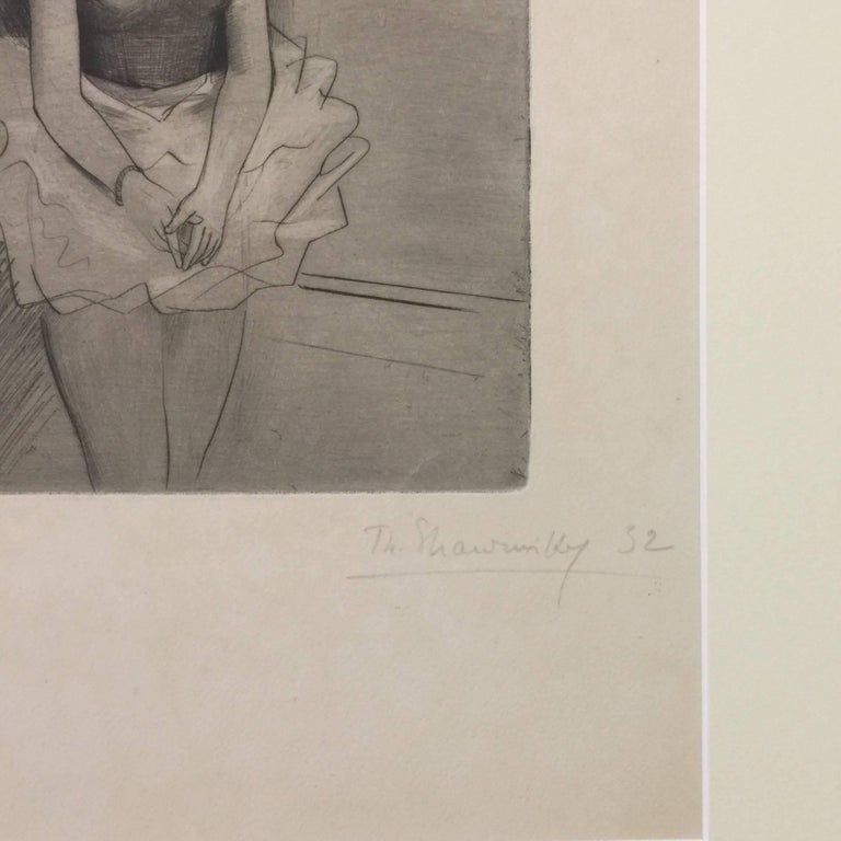 Theodore Stravinsky - Dancer - Original Etching by Theodore Stravinsky ...