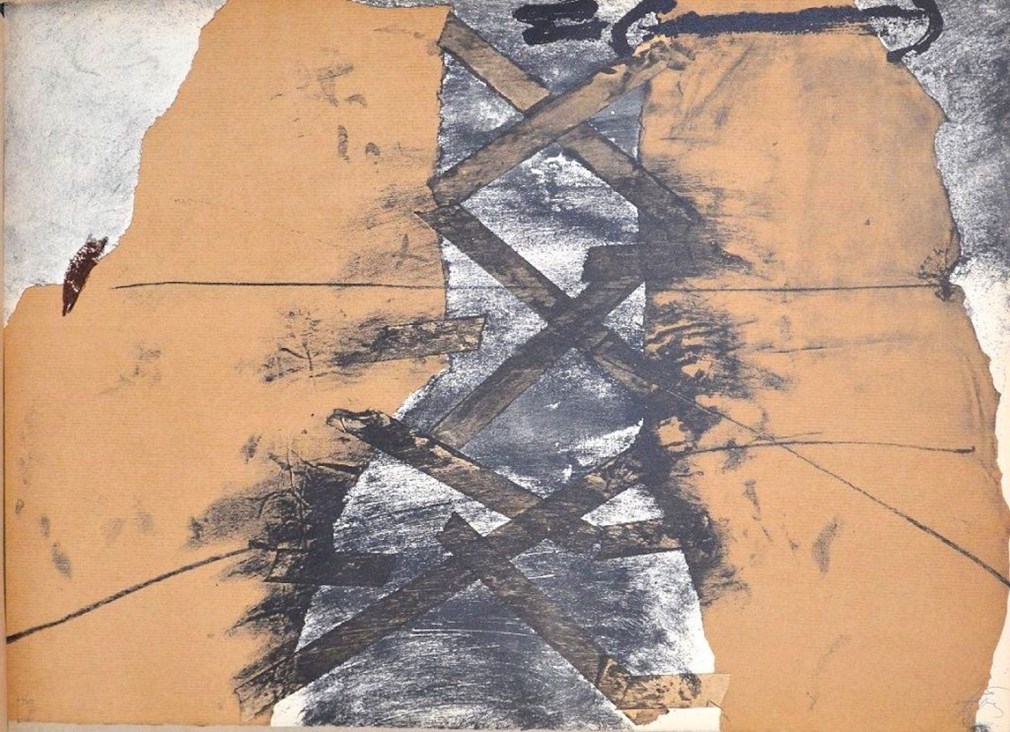 Antoni Tàpies - Untitled - Original Lithograph by Antoni Tapies - 1979 ...
