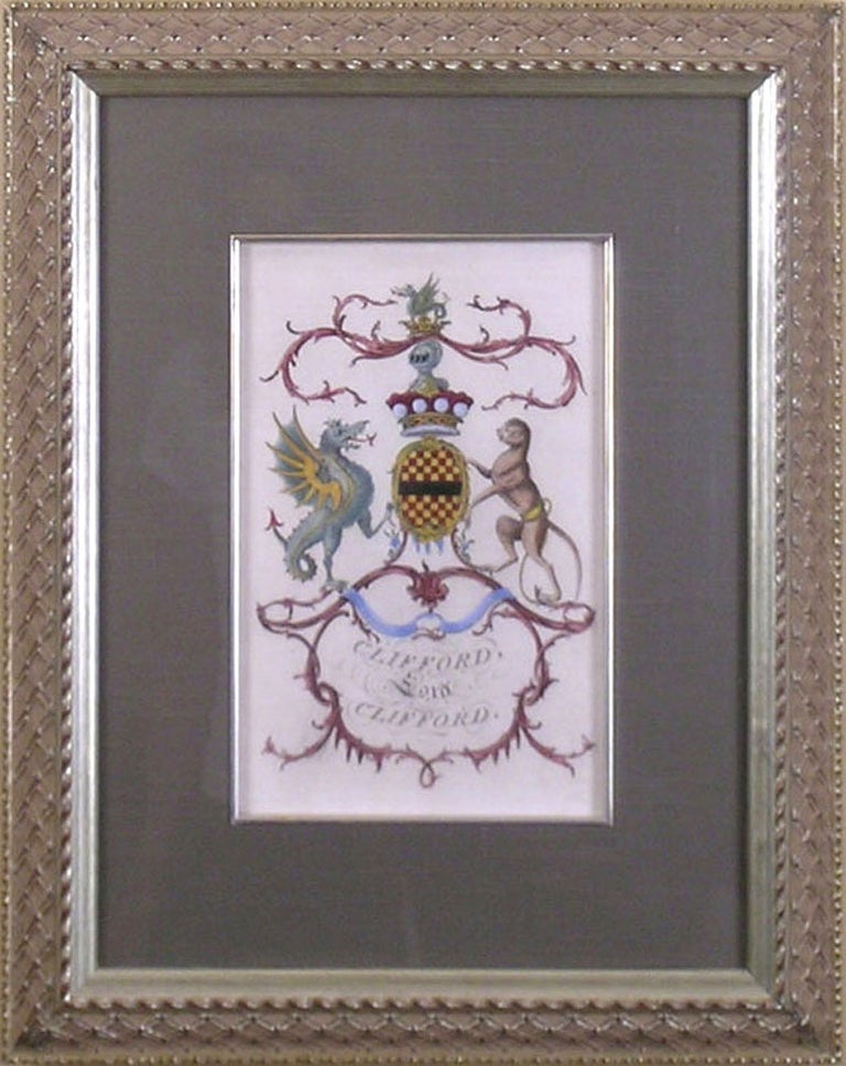 Sir William Segar - Heraldry Crest : Clifford For Sale at 1stDibs