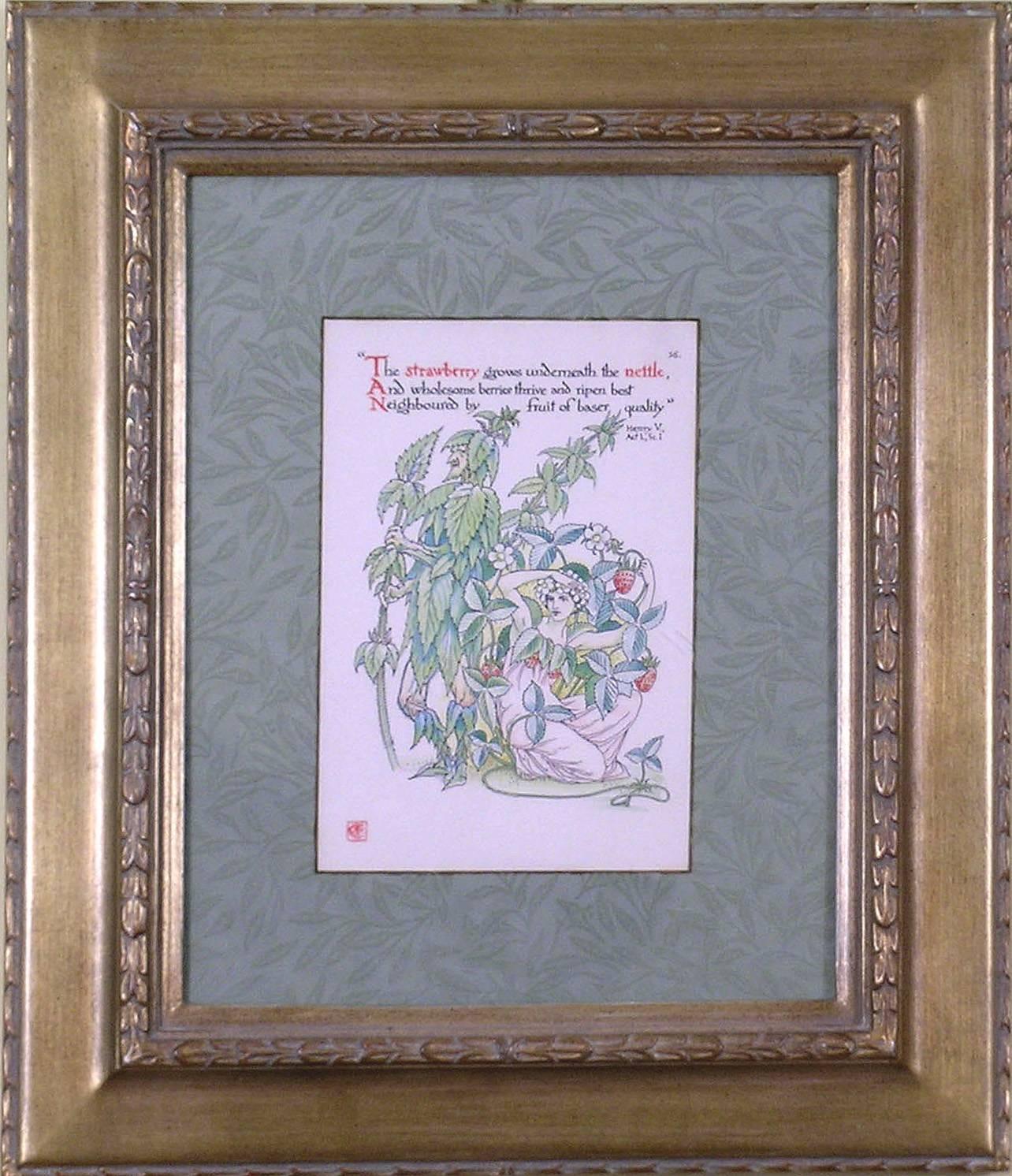 Walter Crane - A Floral Fantasy in an Old English Garden by Walter ...