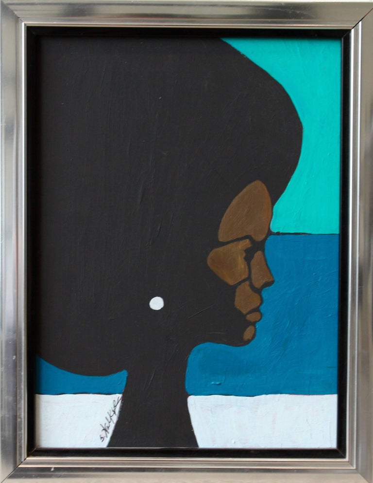 Steve Walker - Untitled Profile of a Woman For Sale at 1stDibs