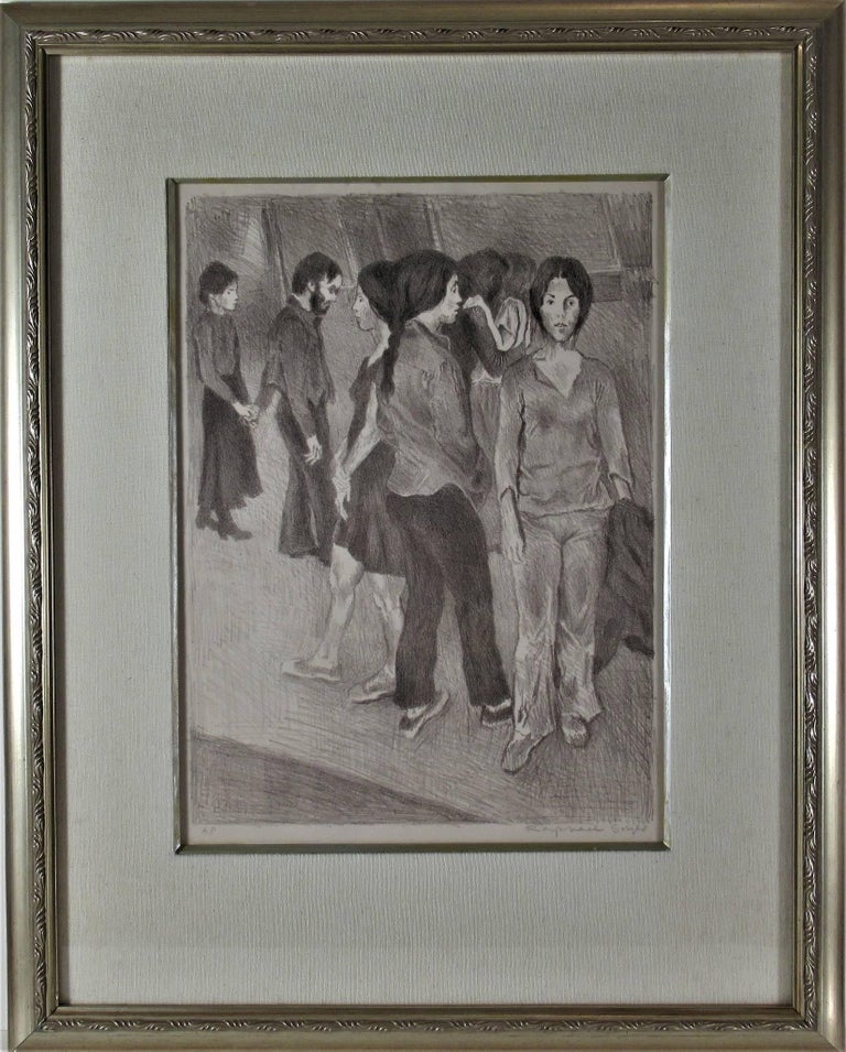 Raphael Soyer - Untitled, Street Scene For Sale at 1stDibs
