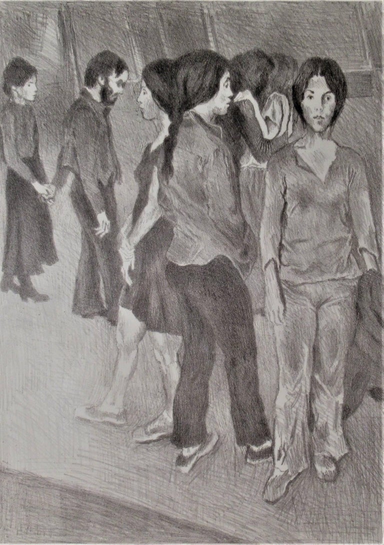Raphael Soyer - Untitled, Street Scene For Sale at 1stDibs