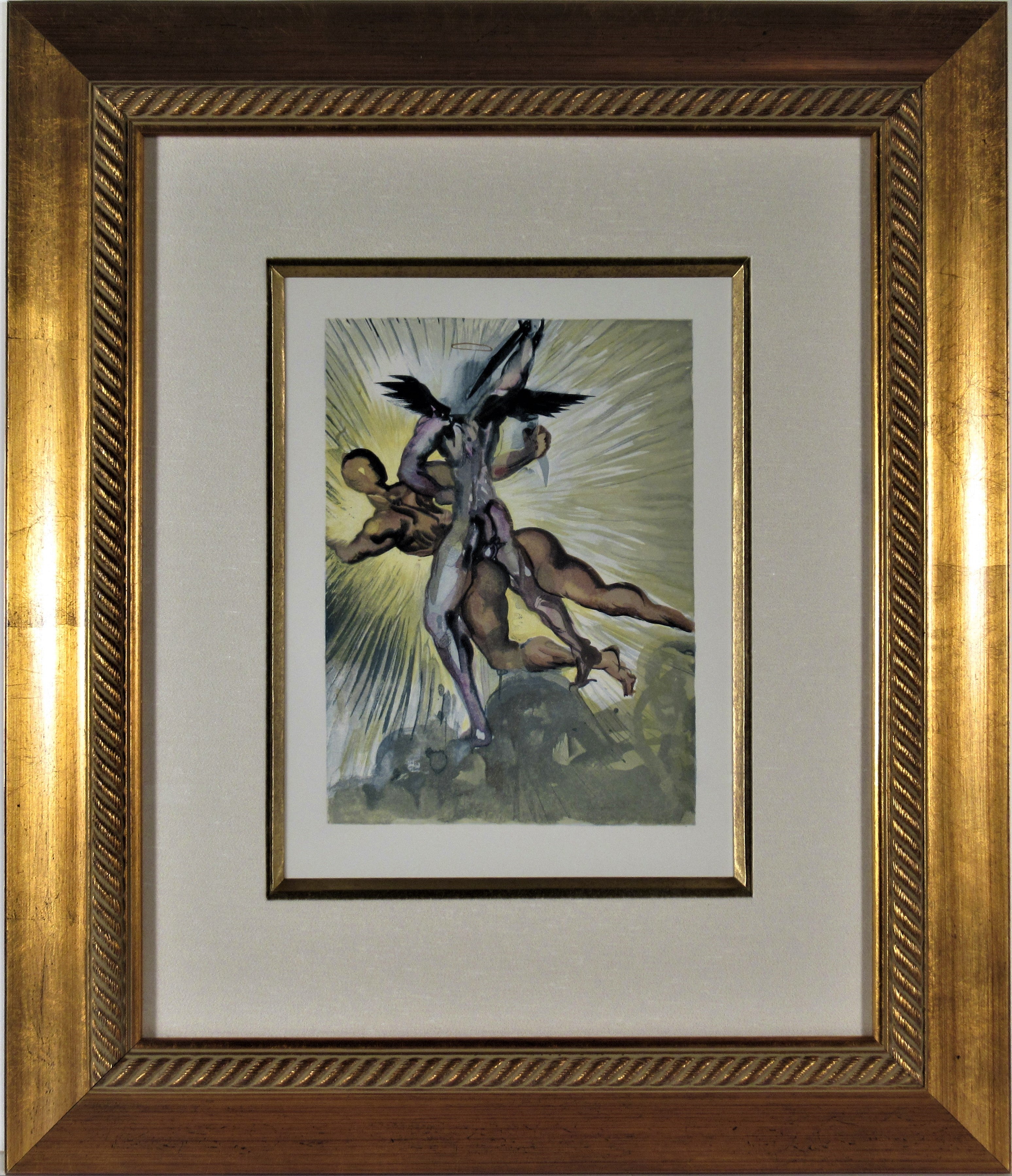 Salvador Dalí­ - Purgatory 32 - The Earthly Paradise - Color woodcut ...