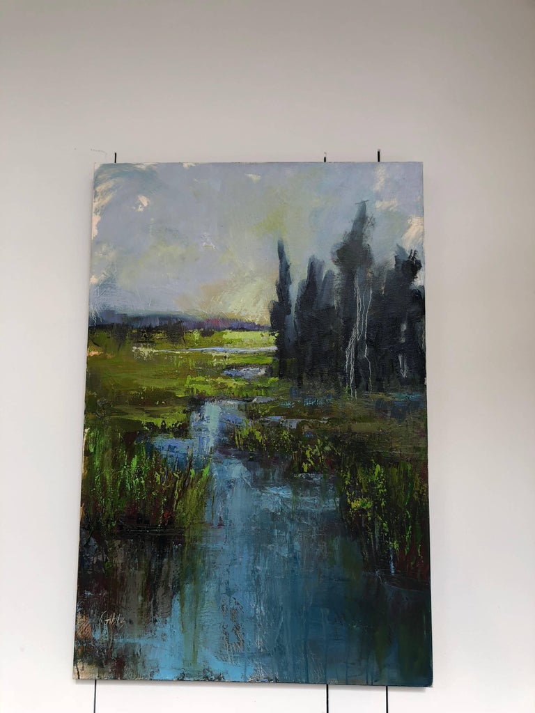 Kim Gibbs - Green Sky at 1stDibs