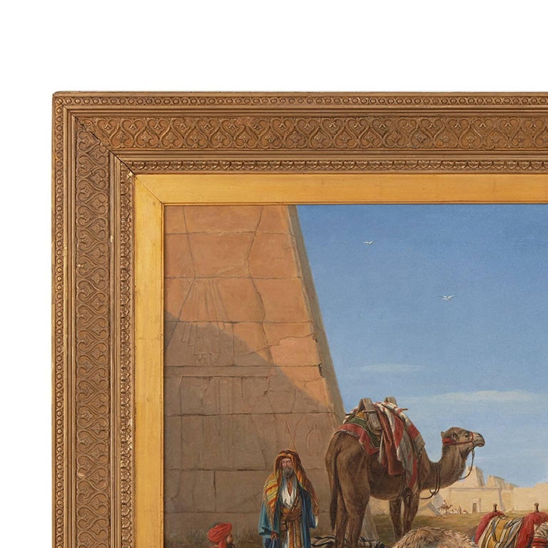 William Luker Sr. - 'Bedouins and Camels Resting Amongst Ruins', 19th ...
