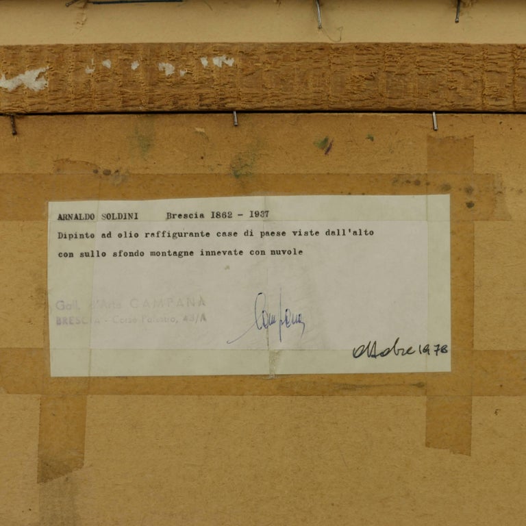 Arnoldo Soldini - Oil on Cardboard by Arnoldo Soldini Country Glimpse ...