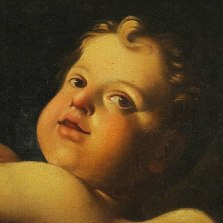 Unknown - Setting by Marcantonio Franceschini Cupid Oil on Canvas End ...