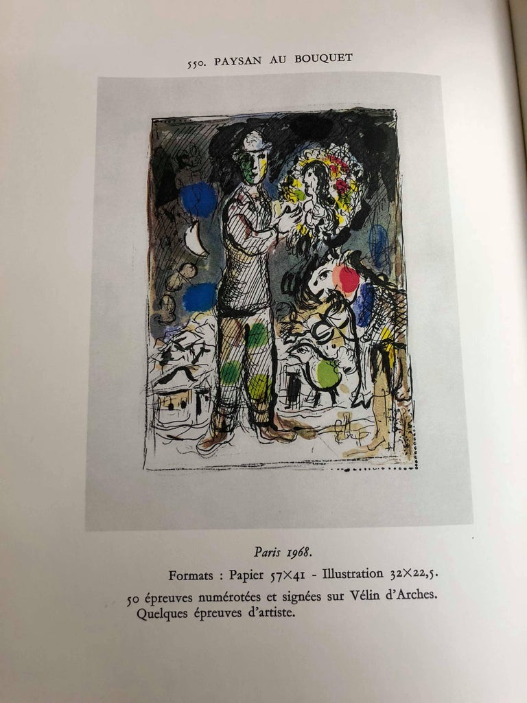 Marc Chagall - Paysan au Bouquet (Peasant with Flowers) at 1stDibs