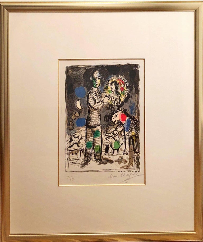 Marc Chagall - Paysan au Bouquet (Peasant with Flowers) at 1stDibs