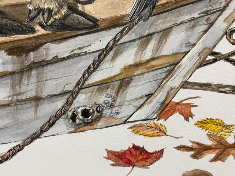 Thomas Broadbent - "Refugees" contemporary surrealist painting moose ...