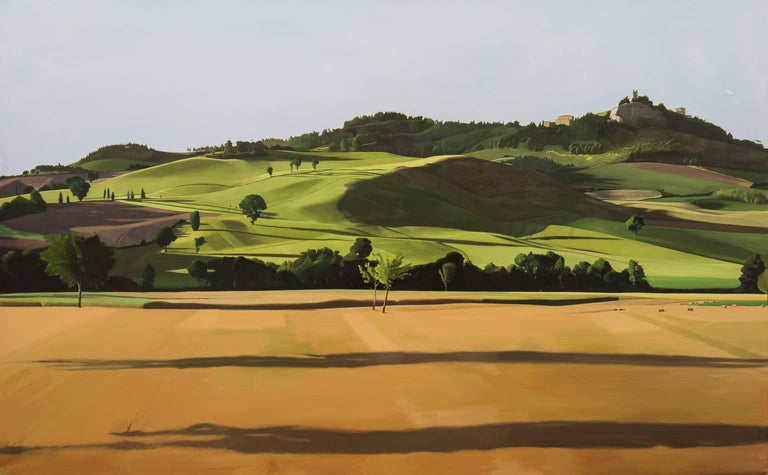 Steve Bigler - Italian Landscape with Rocky Crag For Sale at 1stDibs