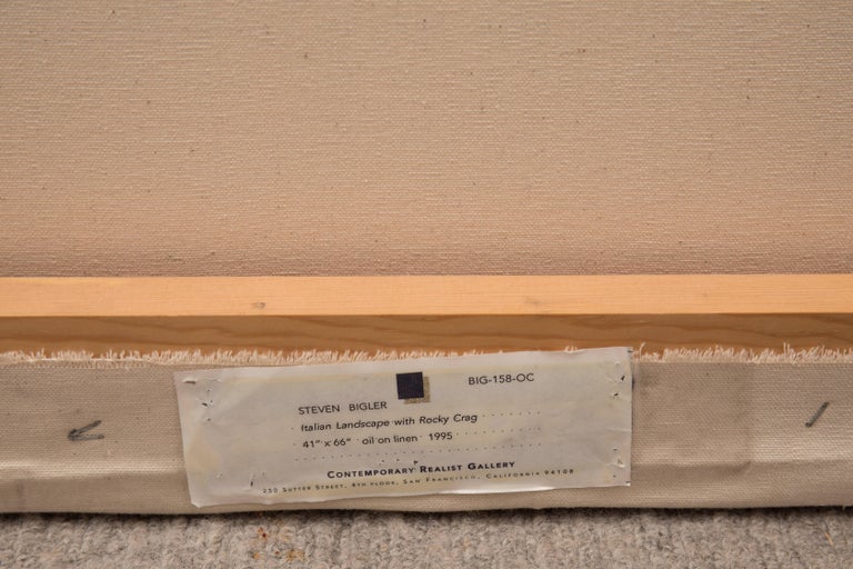 Steve Bigler - Italian Landscape with Rocky Crag For Sale at 1stDibs