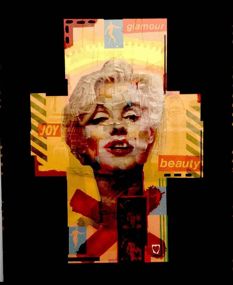 Andrew Eakins - Marilyn Monroe Original Collage Portrait by Andrew ...