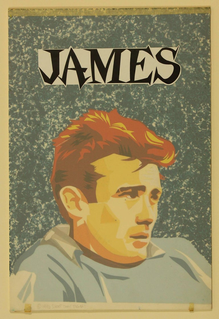 Unknown - JAMES DEAN Original Production Artwork for 1986 Postcards For ...