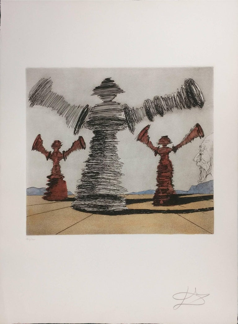 Salvador Dalí - THE SPINNING MAN, Print For Sale at 1stdibs