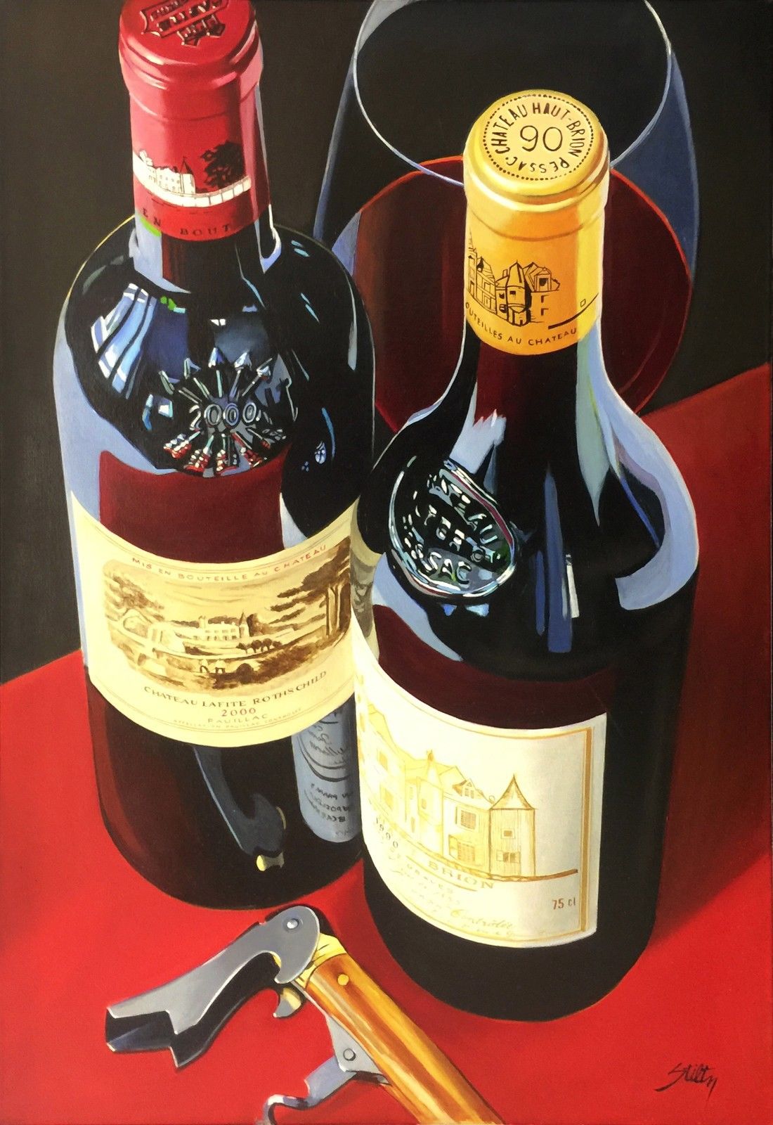 Hugh Collins - Traditional Figurative Fireside Genre Scene Painting at ...