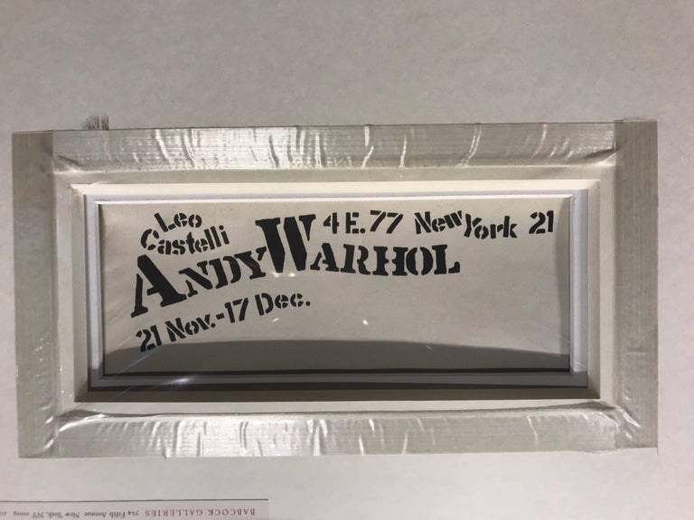 (after) Andy Warhol - Andy Warhol Flowers, 1964 (invitation for Leo ...