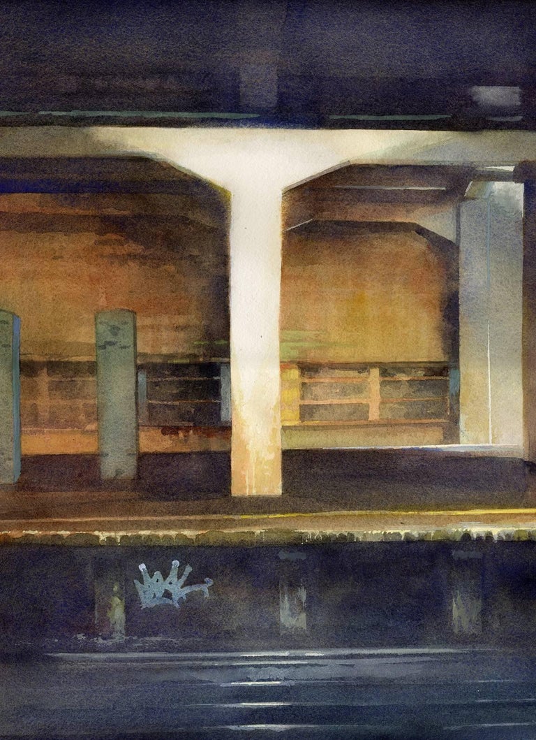 David Walker - Platform 1 - illustrative cityscape architecture drawing ...