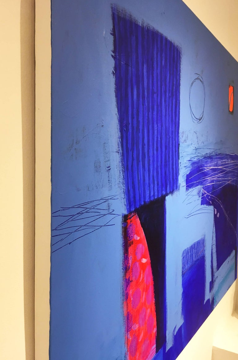 Brian Bartlett - Bay - contemporary bright blue abstract minimalist ...