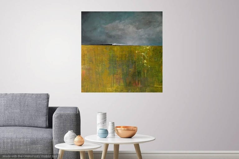 Simon Ledson - Greenball – R -contemporary abstract green and grey surf ...