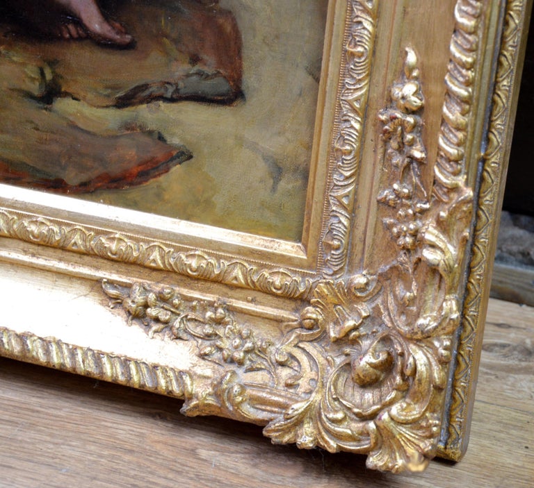 Frank Holl RA - Little Mother - 19th Century Social Realism Oil ...