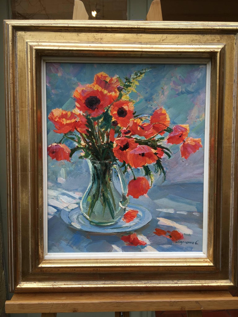 Sergey Marchenko - The Poppies. Marchenko Impresionist vase with ...