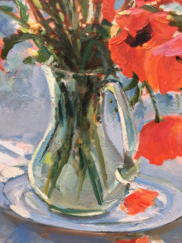Sergey Marchenko - The Poppies. Marchenko Impresionist vase with ...