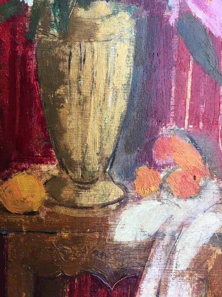 Alfredo Roldan - Little still-life in red. For Sale at 1stDibs