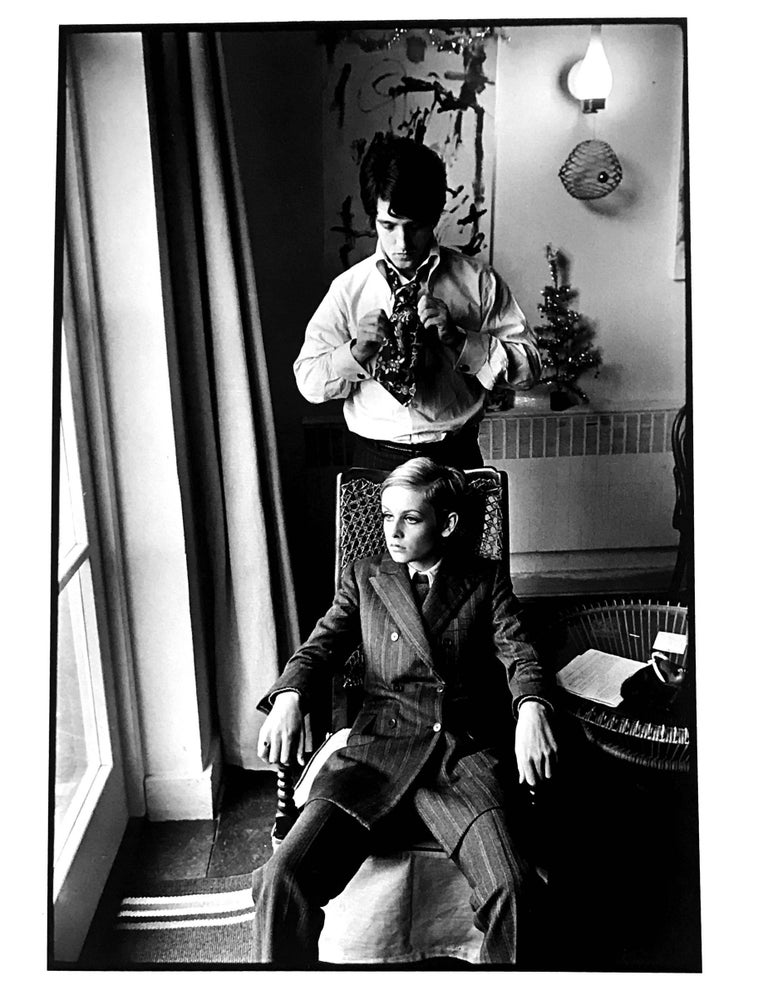 Burt Glinn – Twiggy, London, England, Schwarz-Weiß-Fotografie von Pop ...