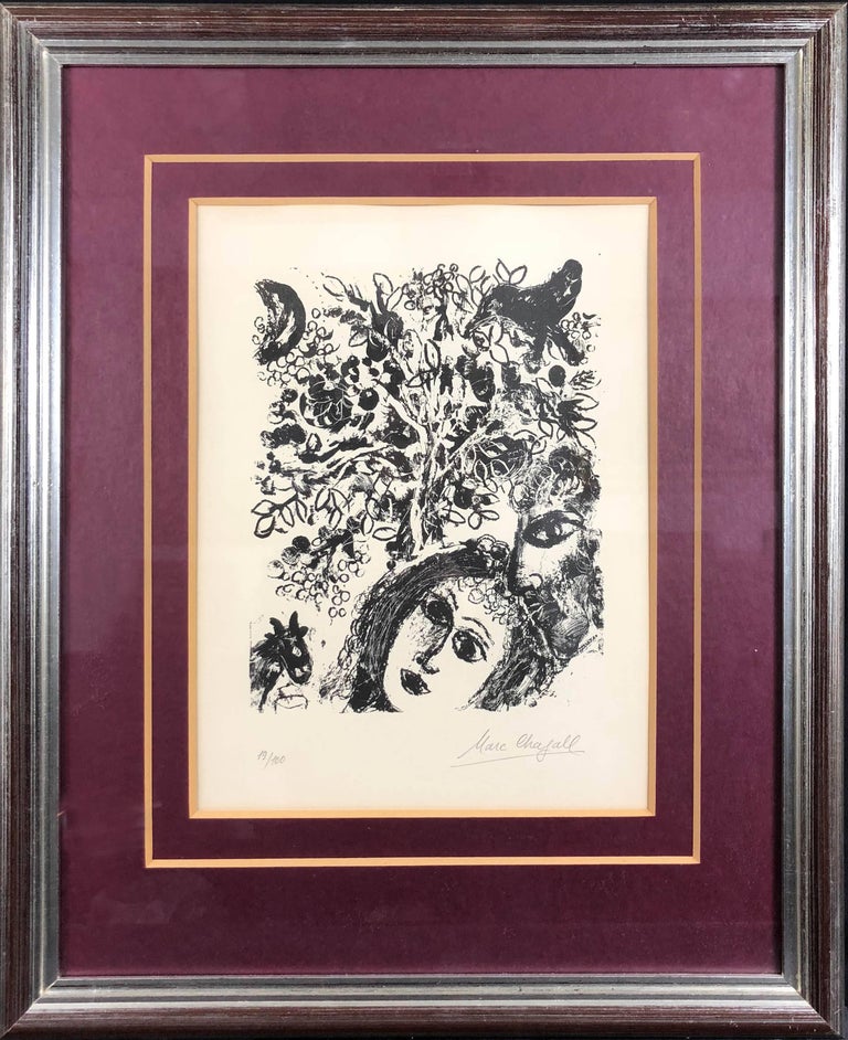 Marc Chagall - Le Couple Devant l'Arbre (Couple Beside the Tree) at 1stDibs