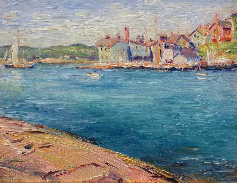 Max Kuehne - Sailing Out of Harbor at 1stDibs
