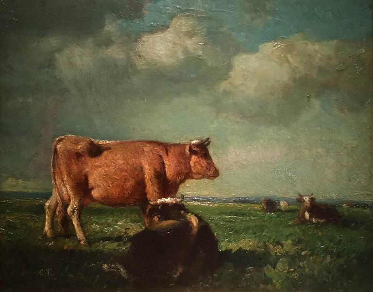 Constant Troyon - Morning Pasture at 1stDibs