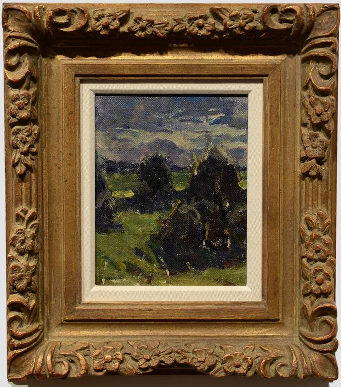Martins Krumins - Haystacks, Painting For Sale at 1stdibs