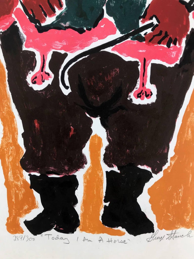 George Stauch - Today I am A Horse ( Edition 289/300 ) For Sale at 1stDibs