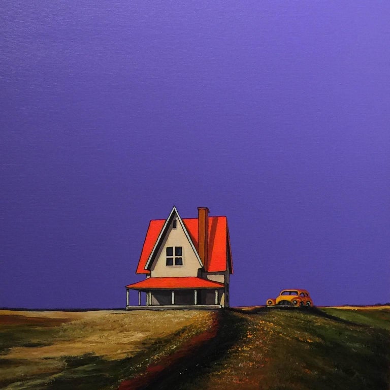 Gary Kyte - White House, Yellow Car For Sale at 1stDibs