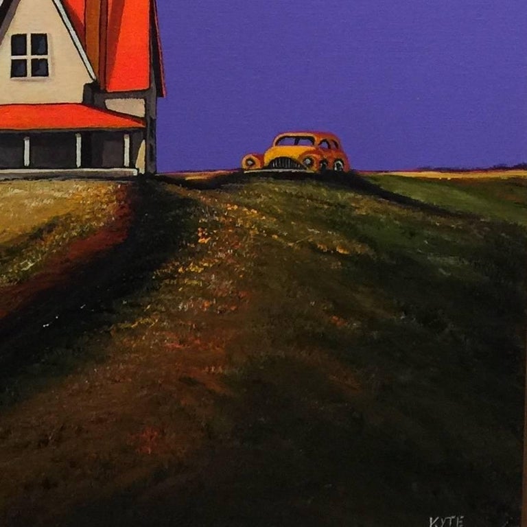 Gary Kyte - White House, Yellow Car For Sale at 1stDibs