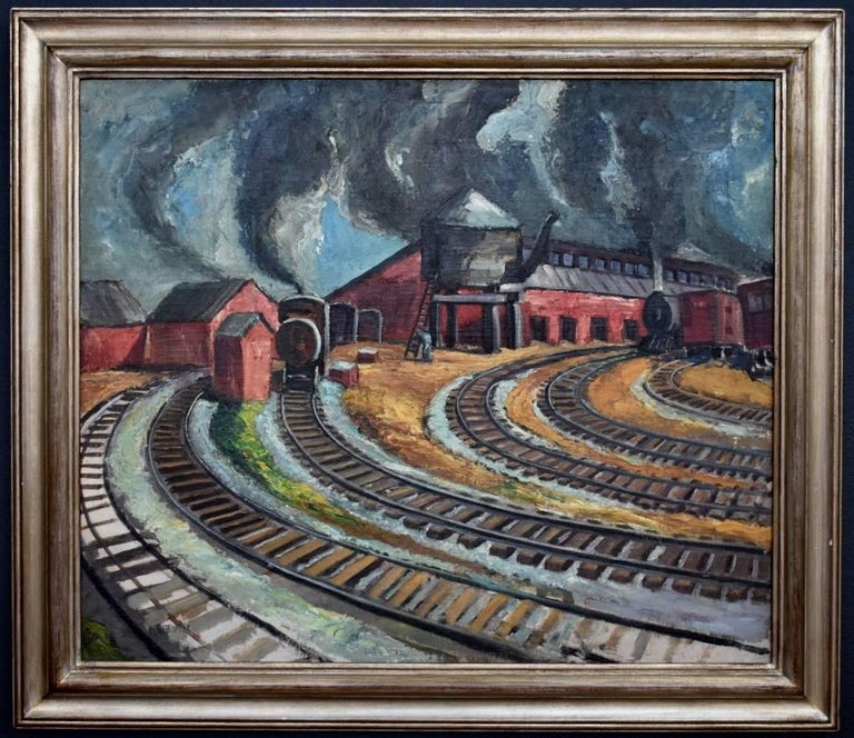 Margaret Tupper - "Railroad Tracks San Antonio Texas" Representational ...