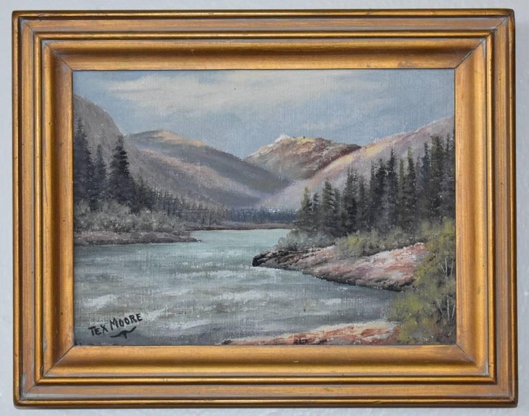 John Marcellus 'Tex' Moore - River Pass Mountains and River at 1stDibs