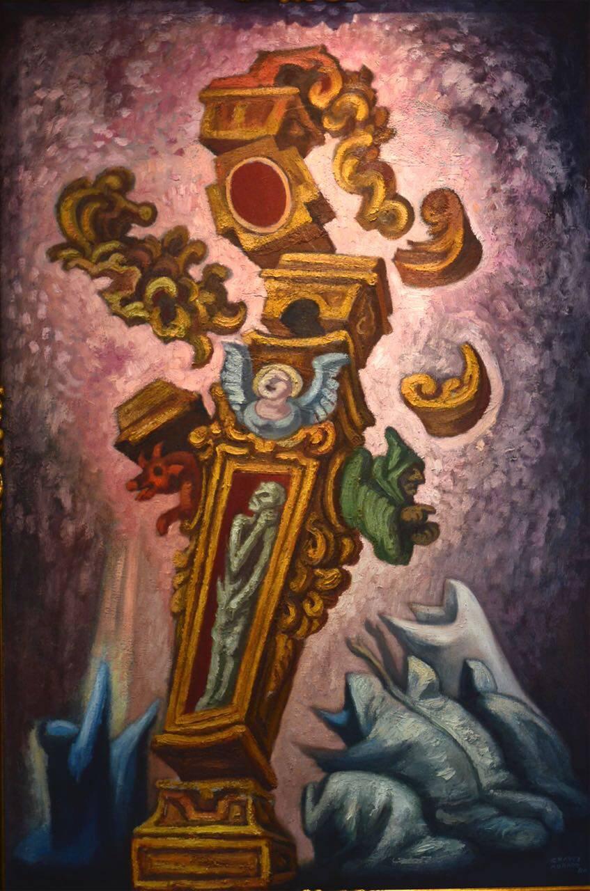 Jose Chavez Morado - Jose Chavez Morado, Destrucción de mitos, oil ...