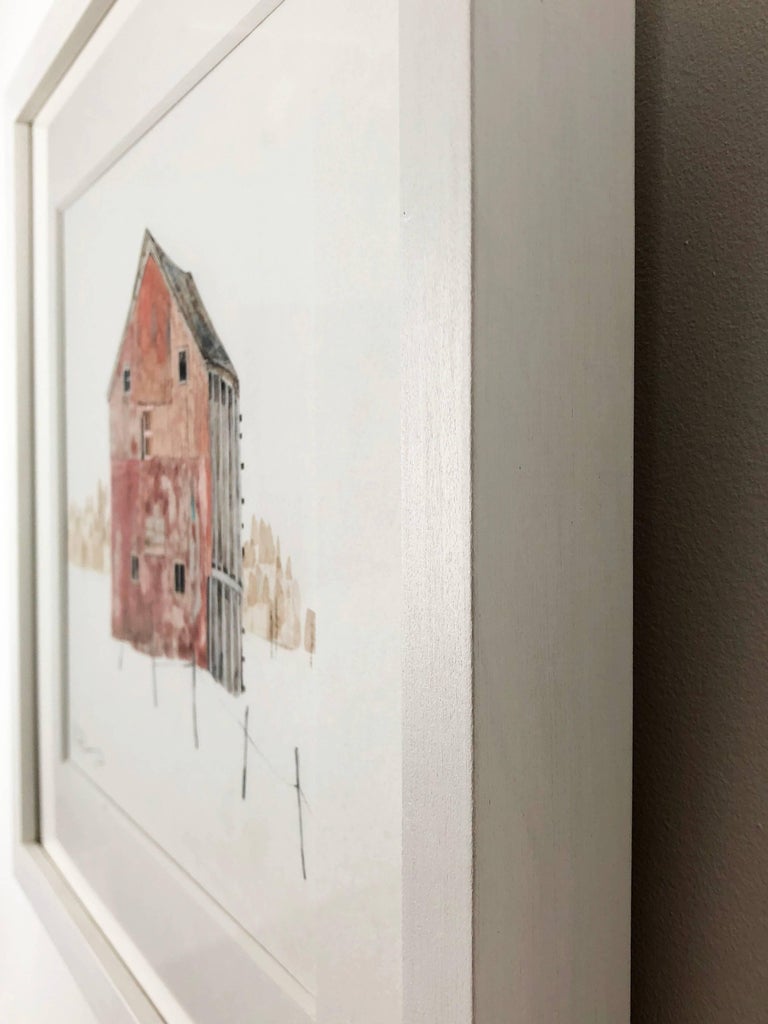 Kate Evans - Red Winter Barn at 1stDibs