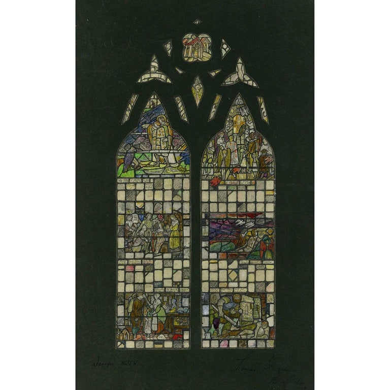 Florence Camm - King Arthur Stained Glass Window Design with Wesley ...