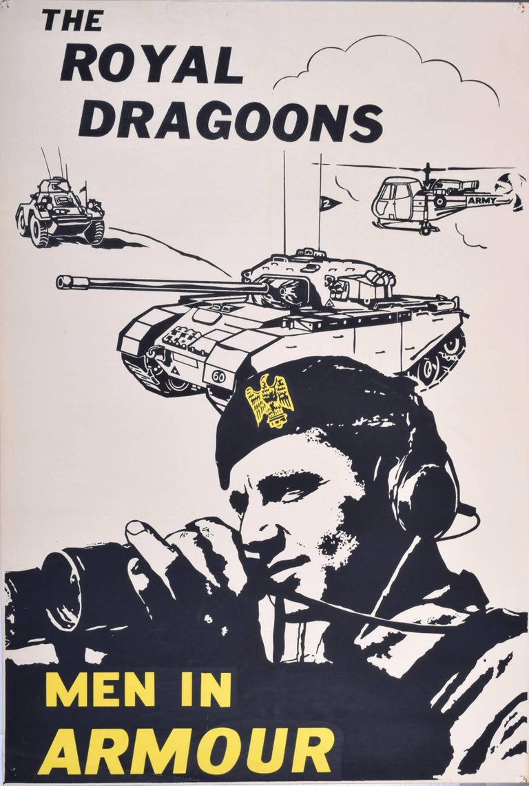 Unknown - 1960 UK Army Recruitment poster, The Royal Dragoons - Men in ...