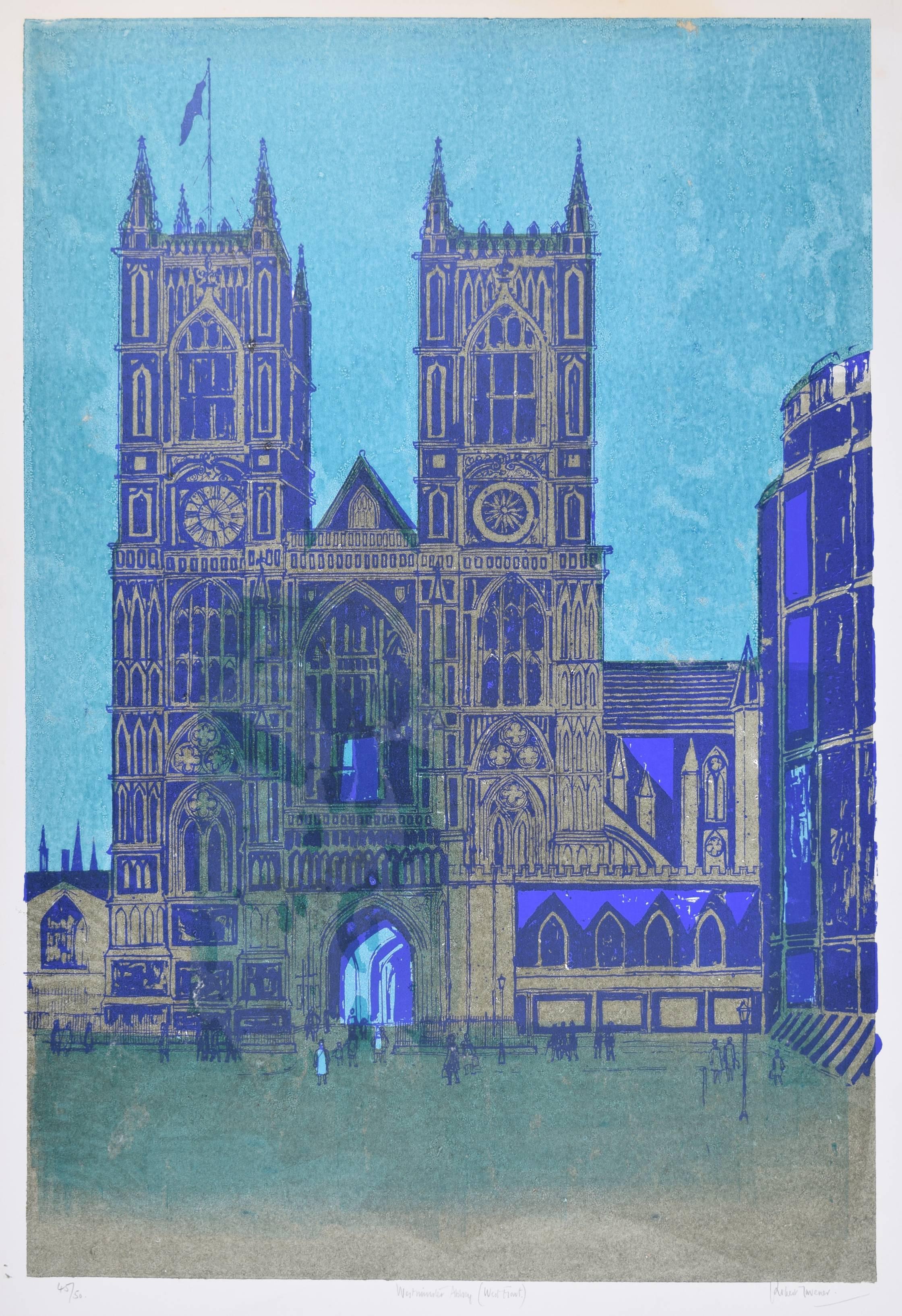 Robert Tavener - Robert Tavener Westminster Abbey London Lithograph ...