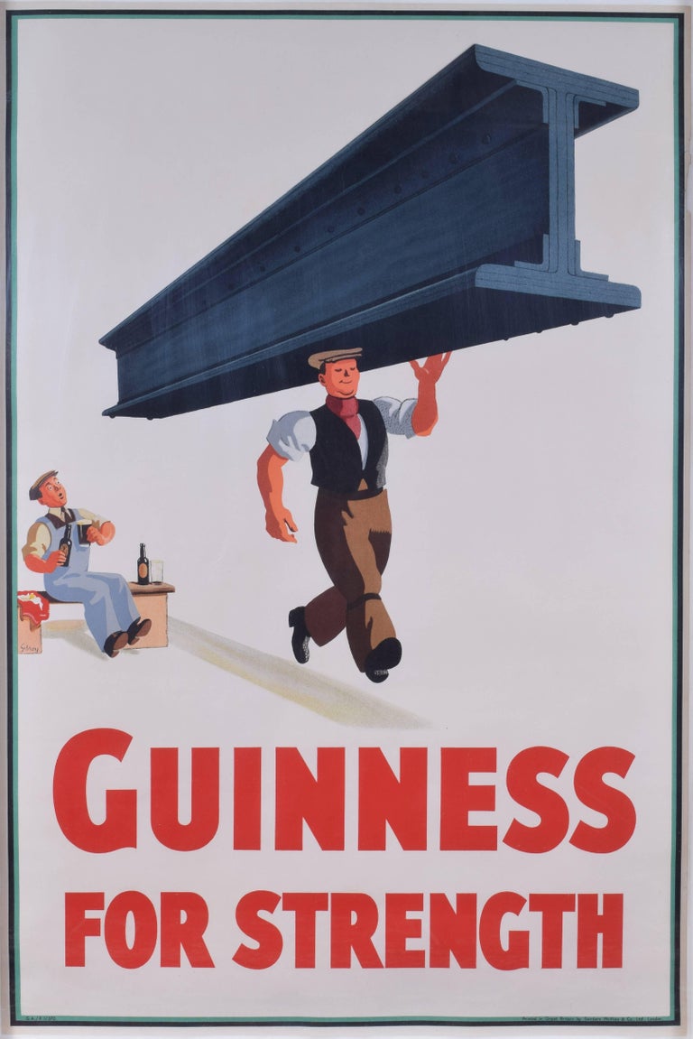 John Gilroy - Guinness for Strength original advertising poster by John ...