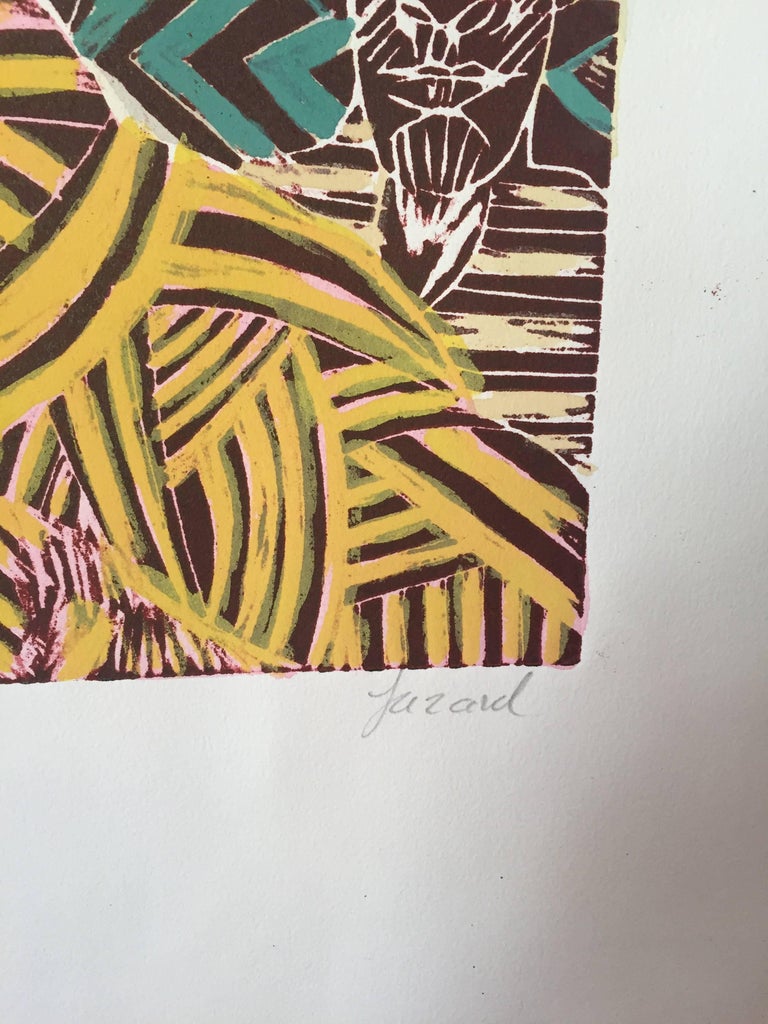 Alex Lazard - The Painter Speaks Abstract Expressionist Print For Sale ...